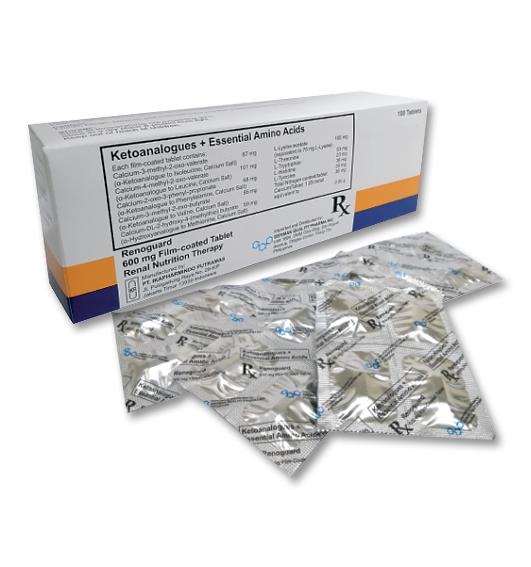 RENOGUARD Ketoanalogues / Essential Amino Acids 600mg Film-Coated ...